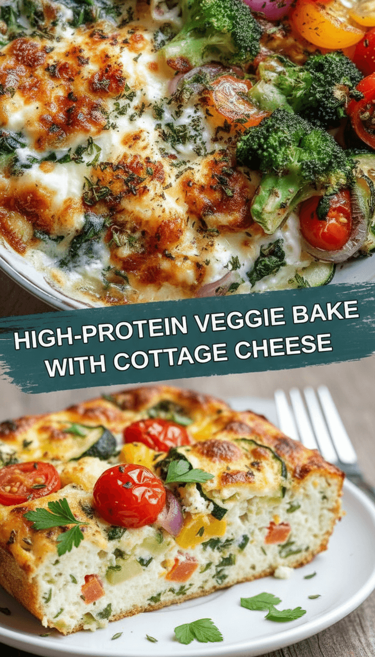High Protein Veggie Bake with Cottage Cheese – Optimal Yummy