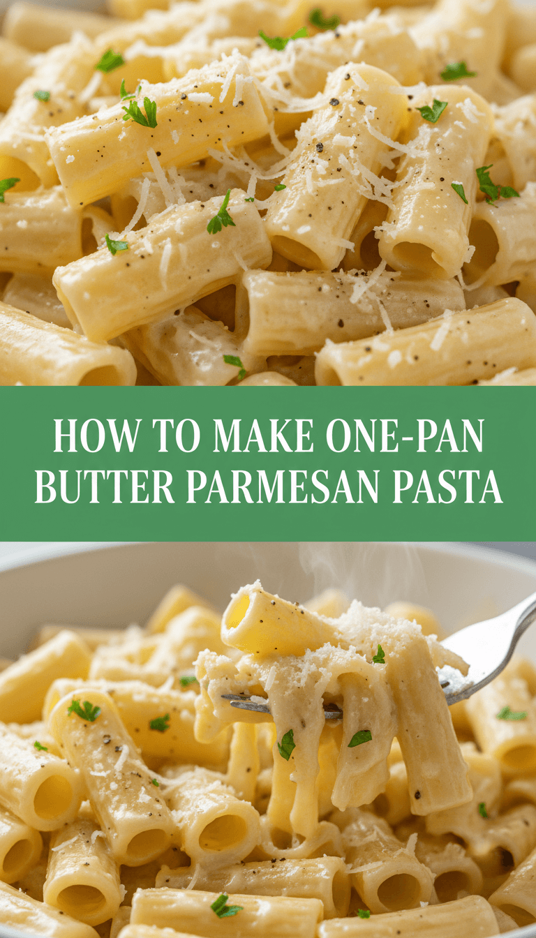 One-Pan Butter Parmesan Pasta – Optimal Yummy
