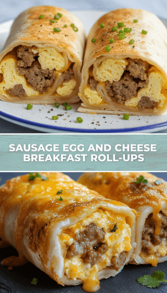 Sausage Egg and Cheese Breakfast Roll-Ups – Optimal Yummy