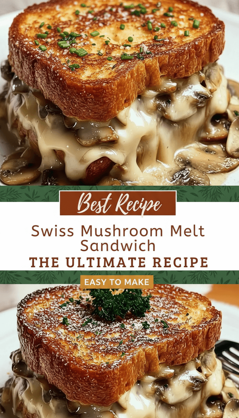 Swiss Mushroom Melt Sandwich – The Ultimate Recipe – Optimal Yummy